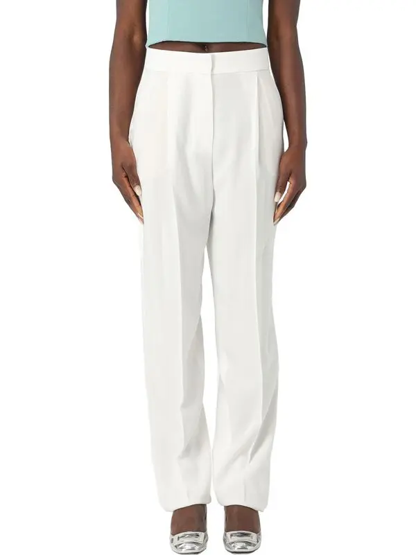 Emporio Armani Pants In Viscose Blend - White