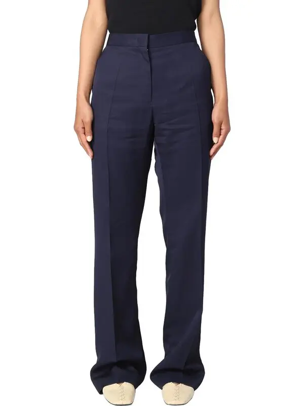 JIL SANDER Tailored Wide Leg Trousers - Blue