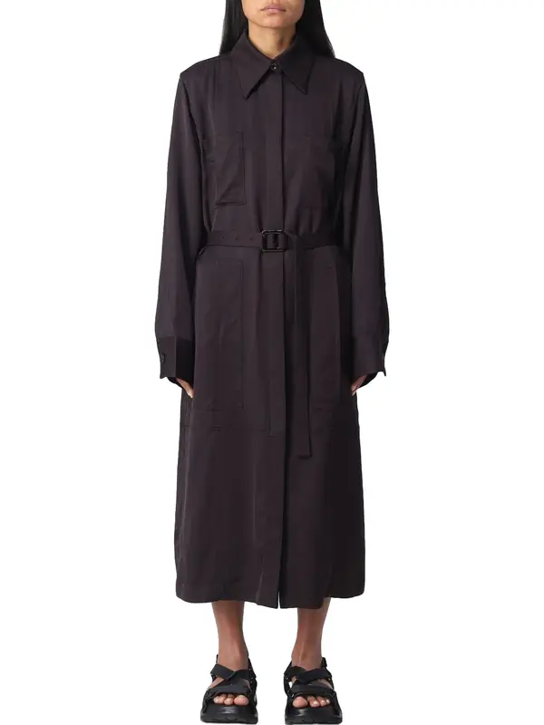 JIL SANDER Belted Dress - Brown
