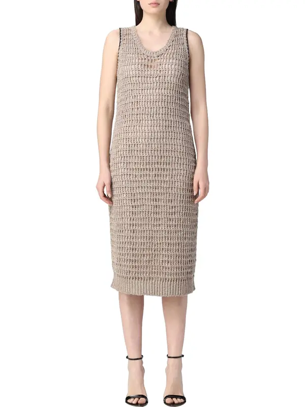 Brunello Cucinelli Fabric Dress - Sand