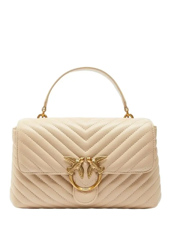 Pinko Quilted Handbag - Sand