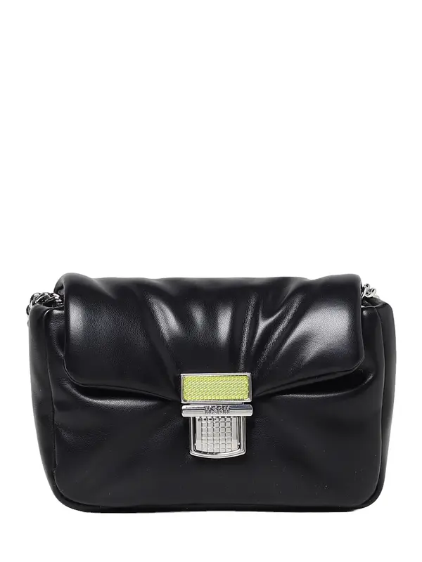 MSGM Nappa Leather Shoulder Bag - Black