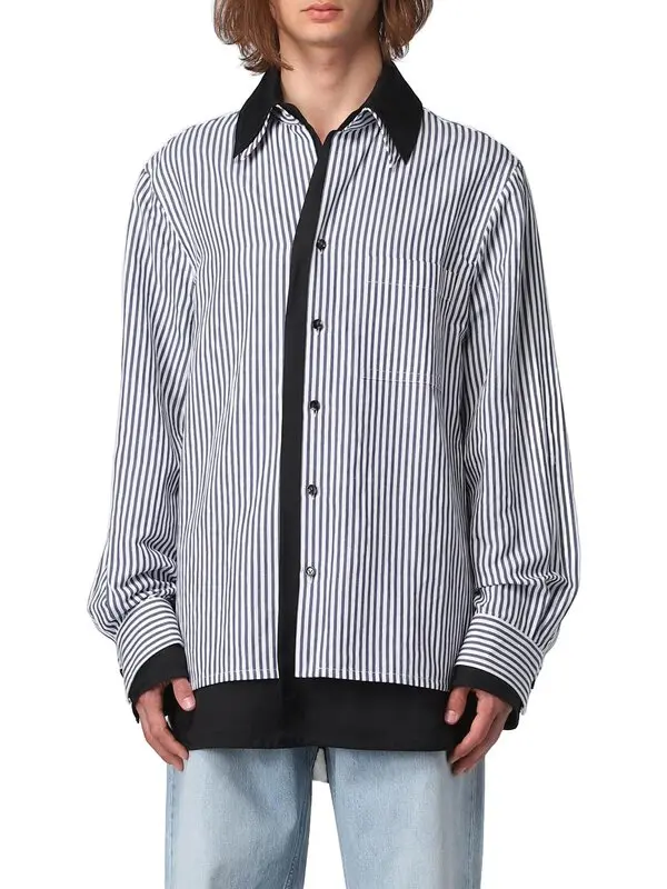 Bottega Veneta Shirt In Cotton And Linen - White
