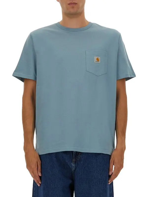 Carhartt Work In Progress T-shirt - Gnawed Blue