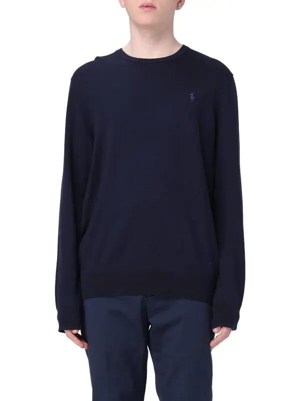 Polo Ralph Lauren Sweater With Embroidered Logo - Blue
