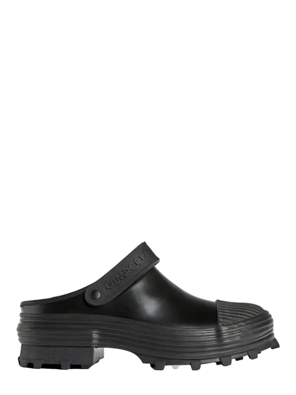 Camper Flat Sandal - Black