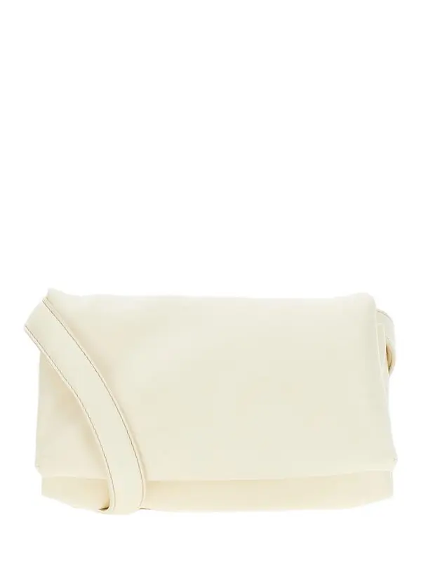 Marni Leather Shoulder Bag - Ivory