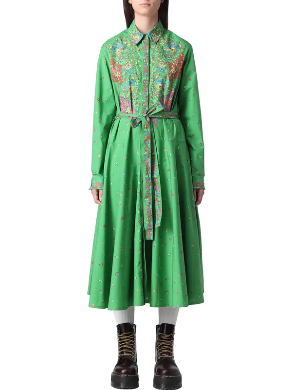 Kenzo Shirt Dress - Acid Green
