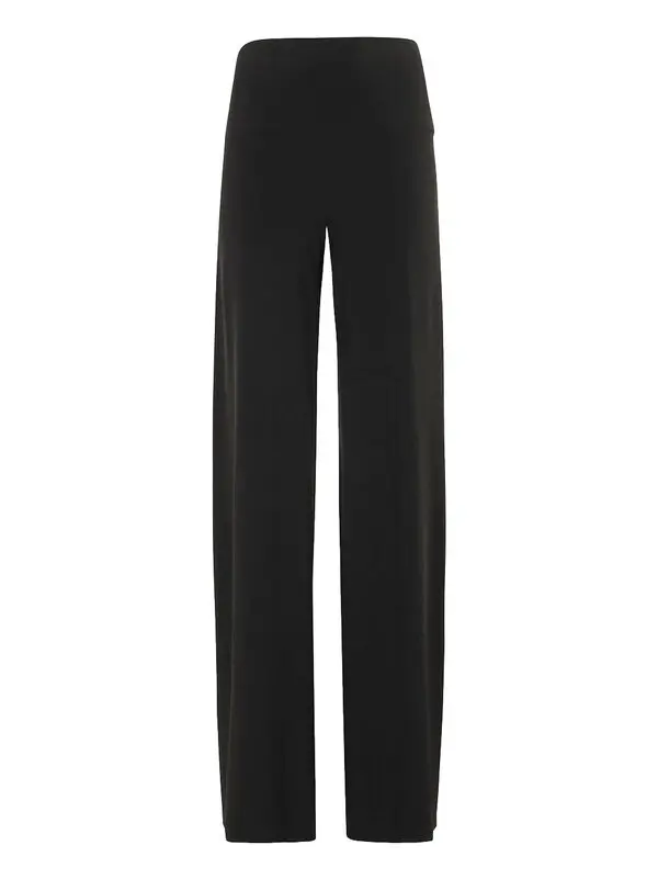 Norma Kamali Wide Leg Trousers - Black