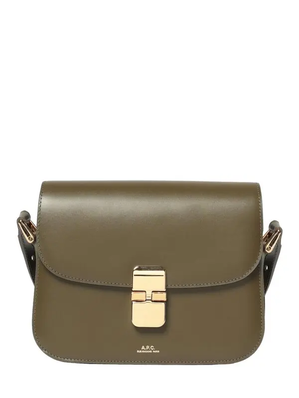 A.p.c. Grace Shoulder Bag - Kaki