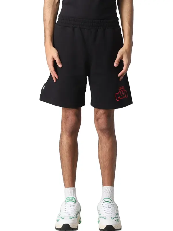 MSGM Cotton Shorts - Black