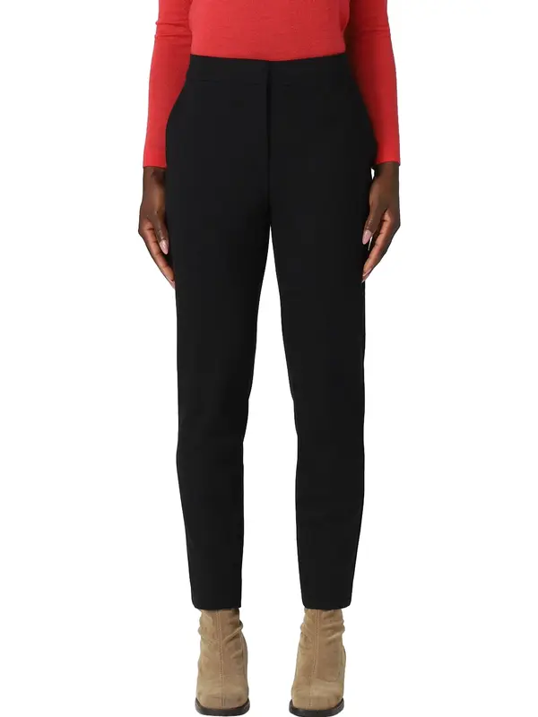 Max Mara Viscose Blend Pants - Black