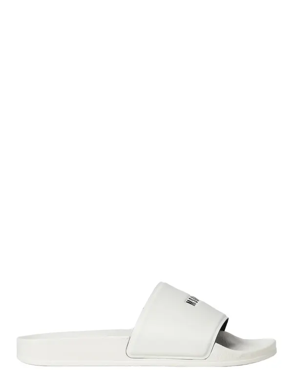 MSGM Rubber Slides - White