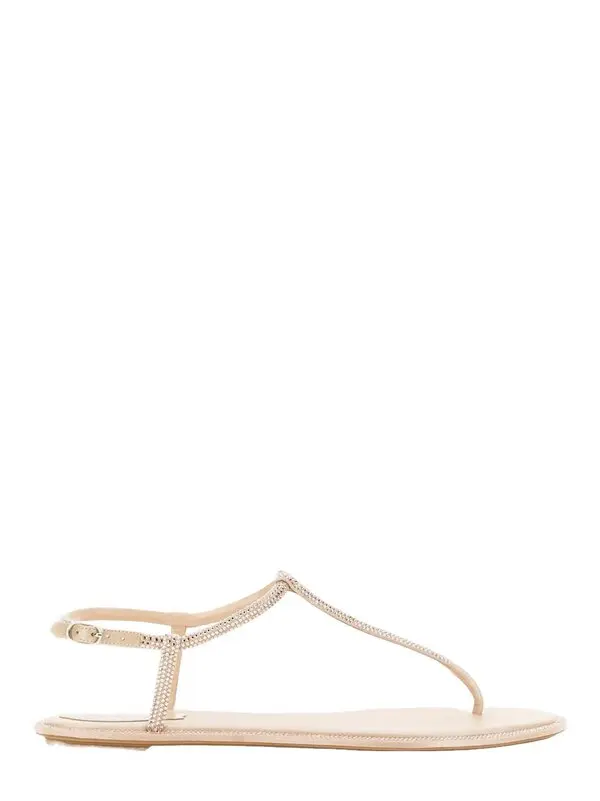 Rene Caovilla Heeled Sandal - Nude