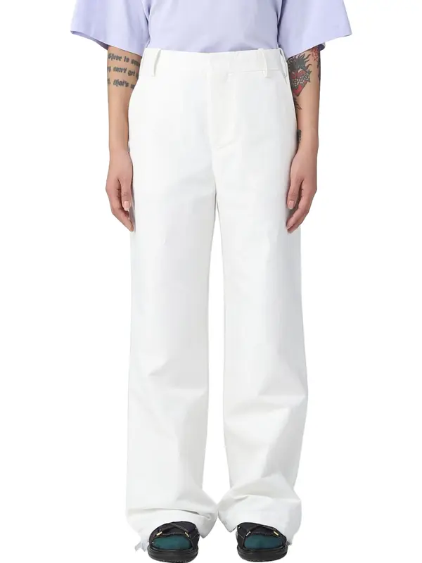 Marni Cotton Blend Pants - White