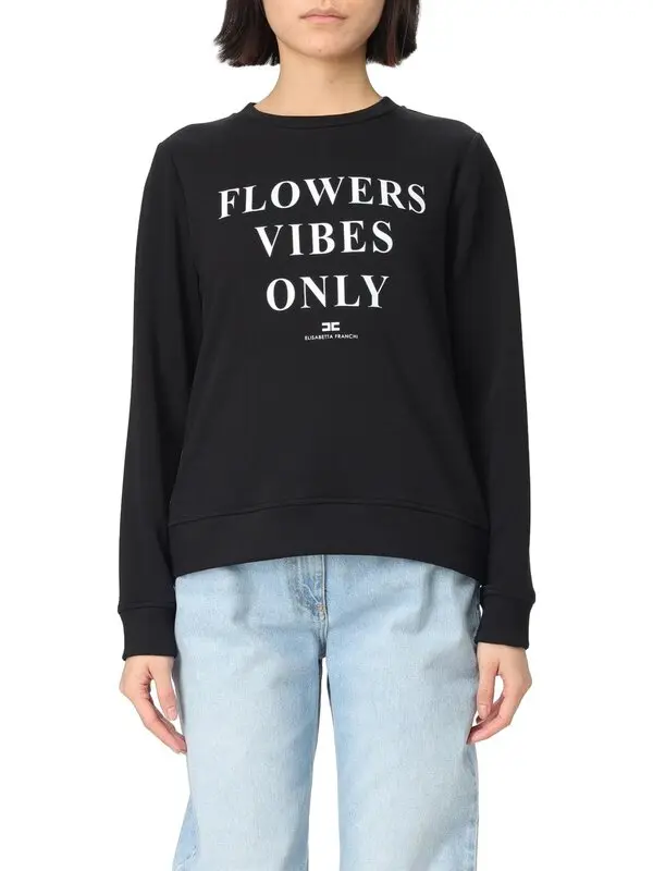Elisabetta Franchi Sweatshirt - Black