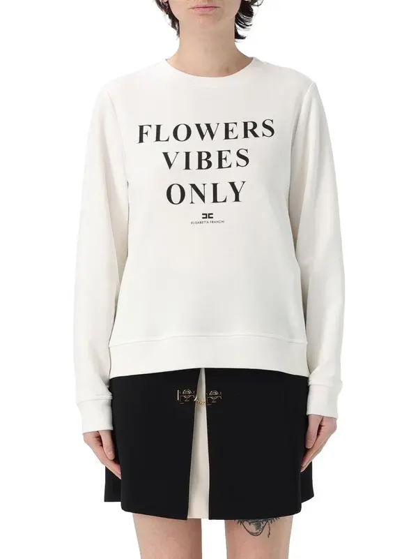 Elisabetta Franchi Sweatshirt - White