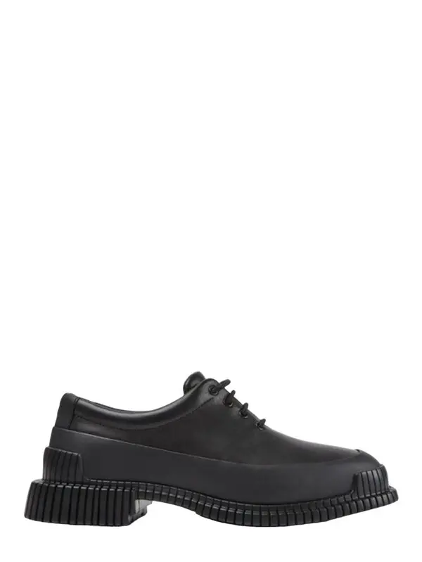 Camper Pix Lace-up Calfskin Oxford Shoes - Black