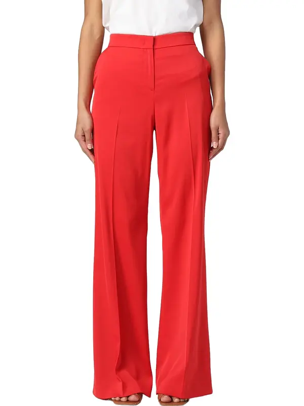 Pinko Wide Leg Trousers - Red