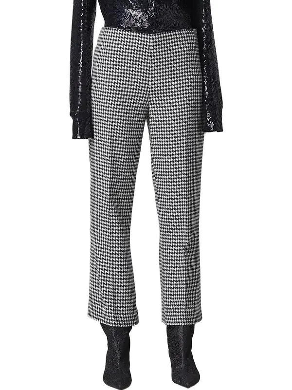Vivetta Houndstooth Trousers - Black