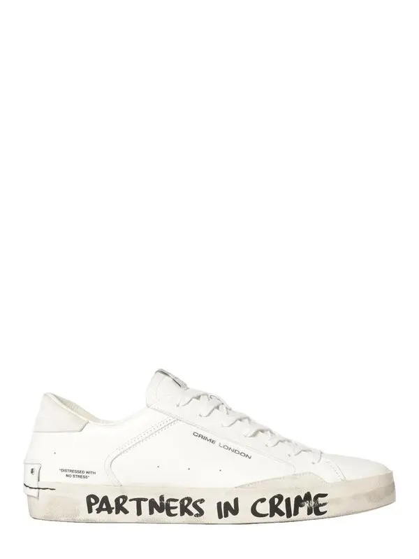 CRIME LONDON Low Top Sneakers - White