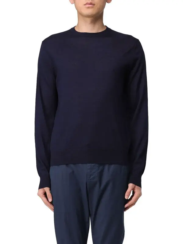 BALLANTYNE Crew Neck Pullover - Navy