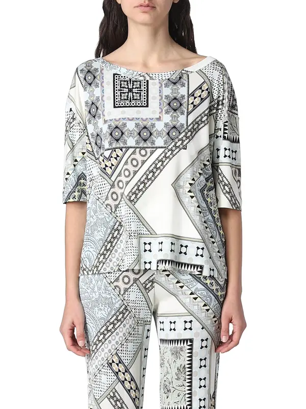 Etro Printed Viscose Top - White