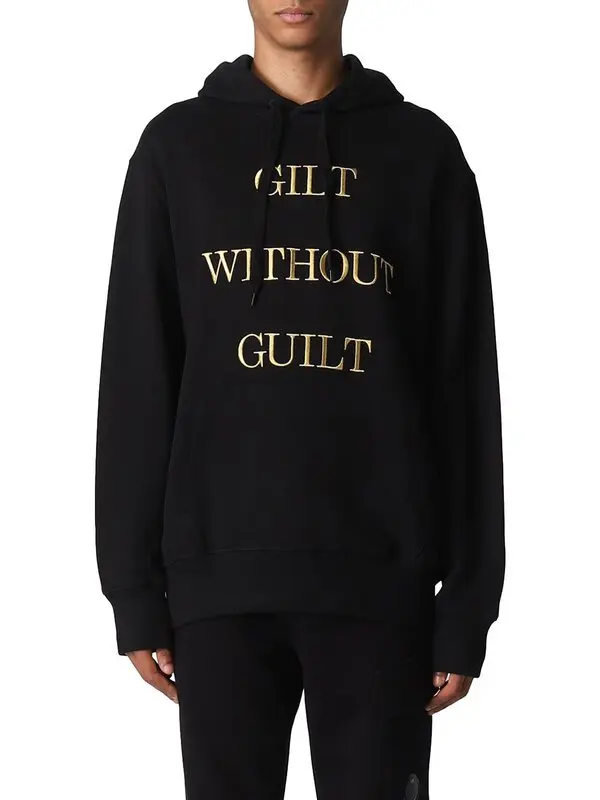 Moschino Gilt Without Guilt Hooded Sweatshirt - Black 1