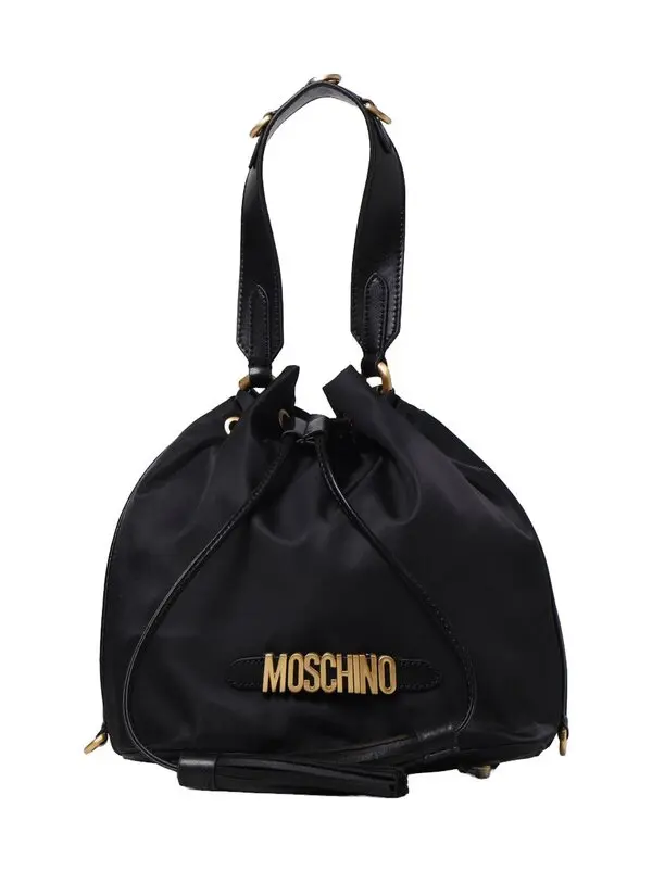 Moschino Nylon Bucket Bag - Gold
