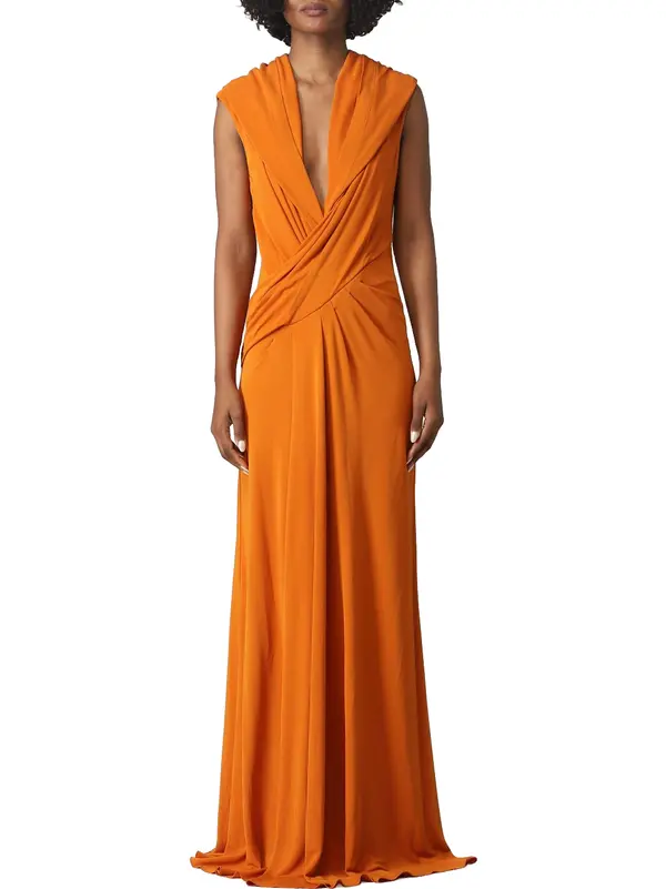 Alberta Ferretti Maxi Dress - Orange
