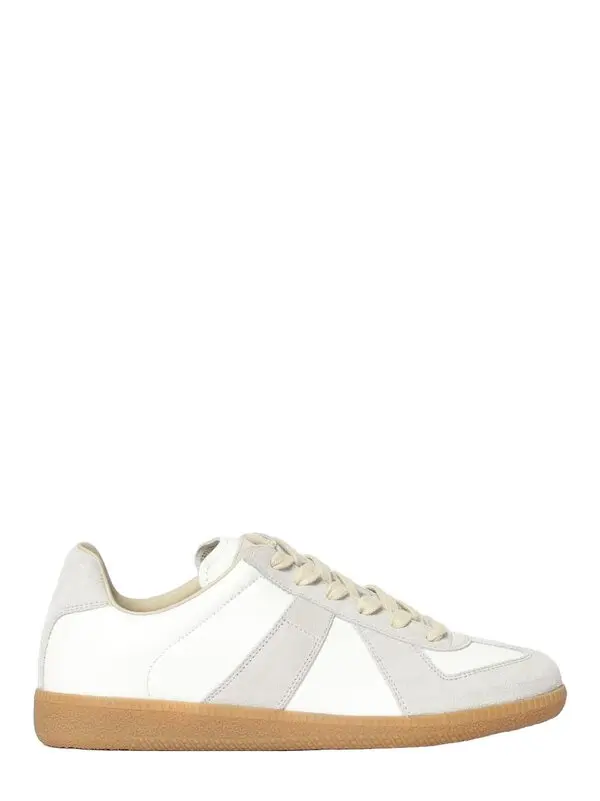 MAISON MARGIELA Leather And Suede Sneakers - White