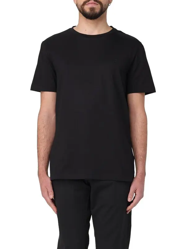 DONDUP Cotton T-shirt With Mini Logo - Black