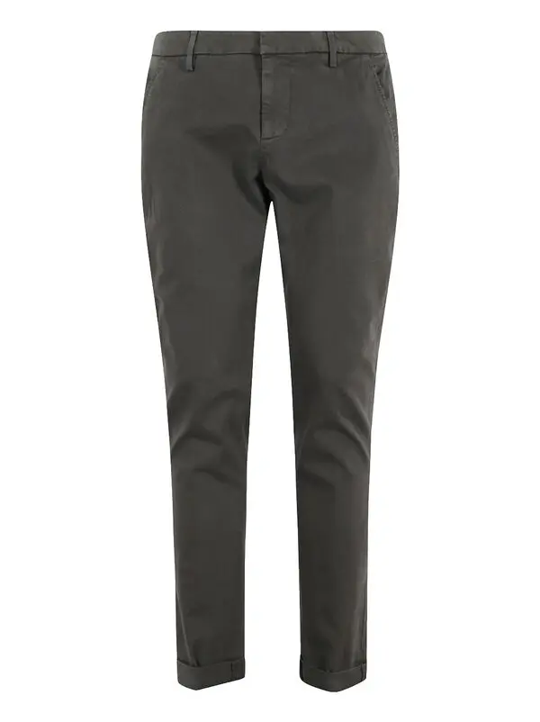 DONDUP Stretch Cotton Pants - Military