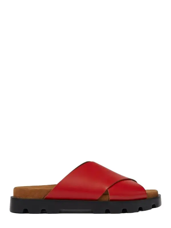 Camper Brutus Calfskin Sandals - Red