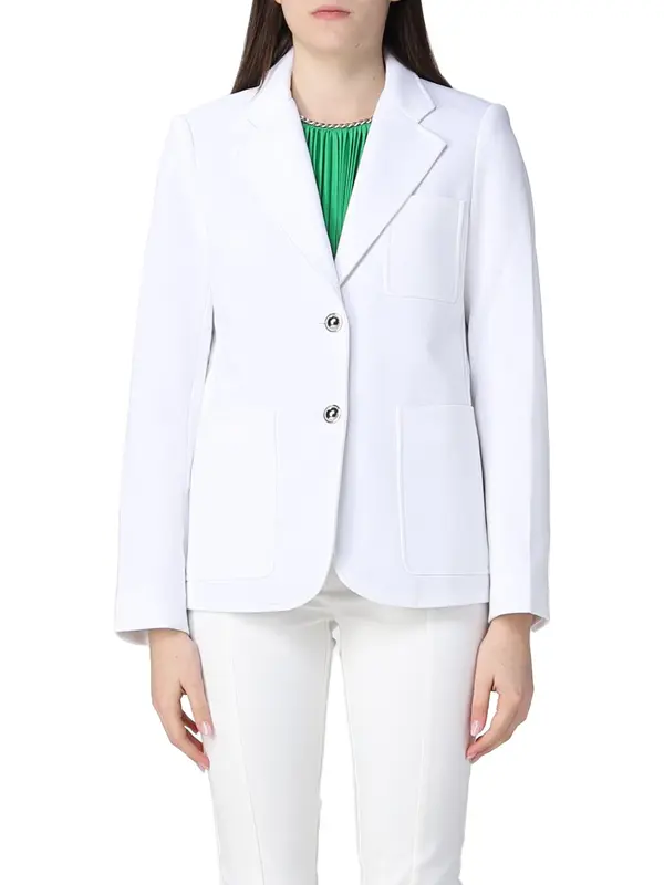 Michael Kors Stretch Crepe Blazer - White