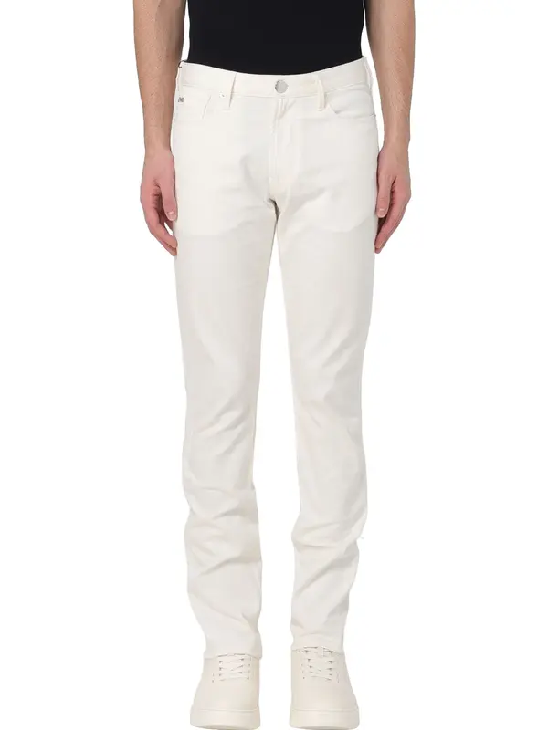 Emporio Armani Straight Leg Jeans - White