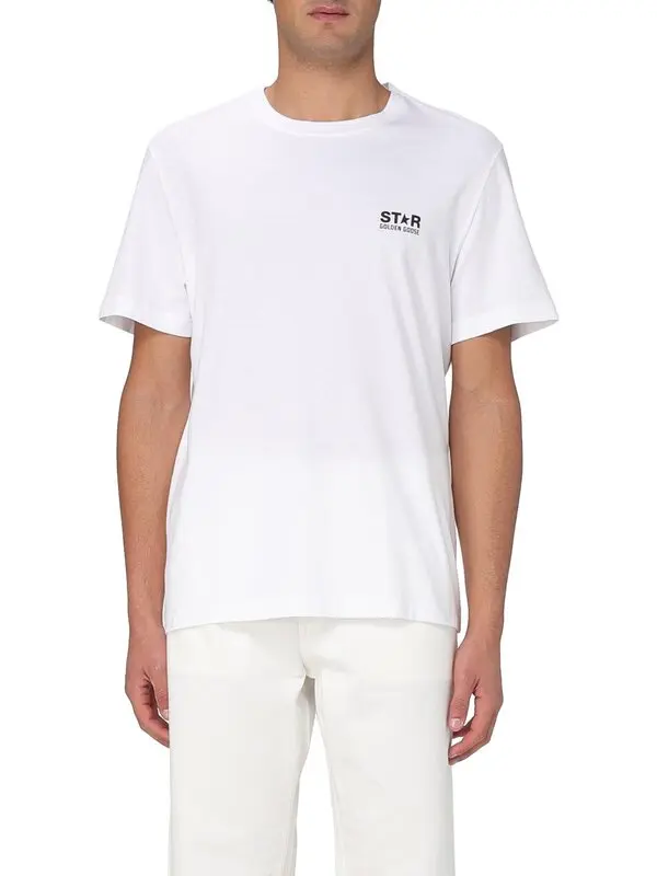 GOLDEN GOOSE Cotton T-shirt With Logo - White