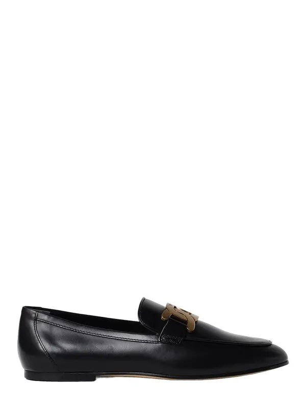TOD'S Leather Loafers - Black
