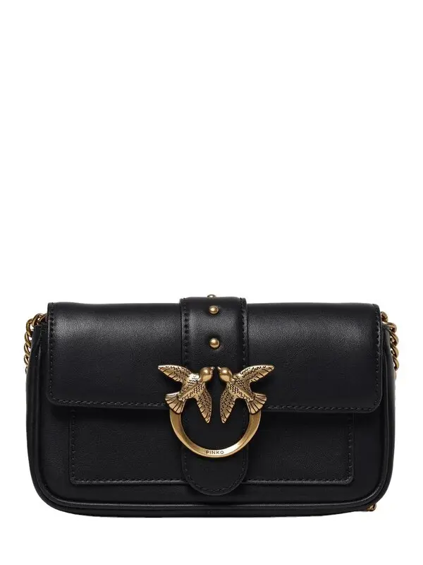 Pinko Mini Bag With Chain Strap - Black