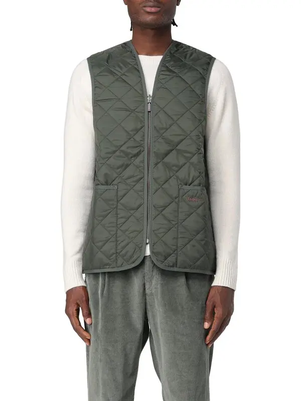 Barbour Quilted Zip Vest - Green