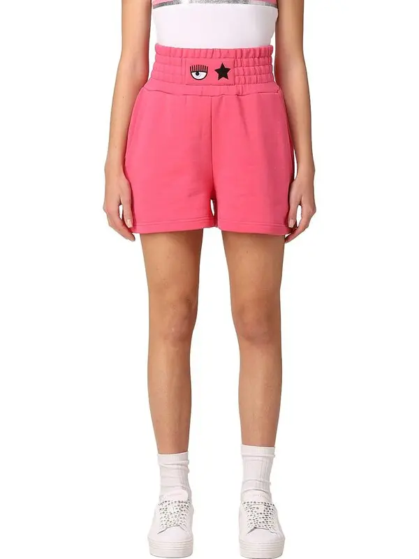 CHIARA FERRAGNI Eyestar Cotton Shorts - Fuchsia