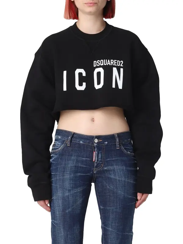 Dsquared2 Cotton Sweatshirt - Black