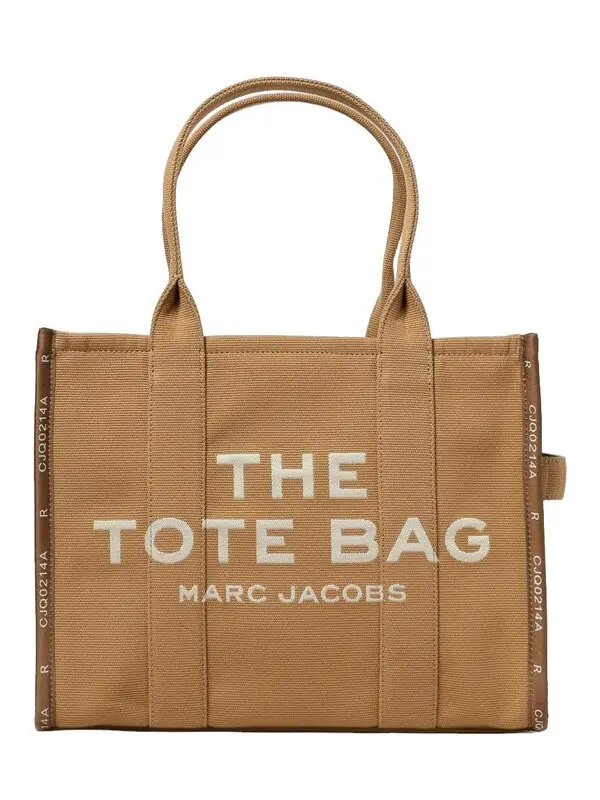 Marc Jacobs The Tote Bag N Canvas With Jacquard Logo - Beige