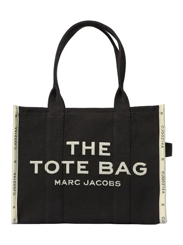 Marc Jacobs The Tote Bag N Canvas With Jacquard Logo - Black