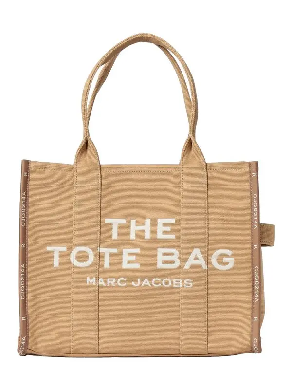 Marc Jacobs The Tote Bag N Canvas With Jacquard Logo - Sand