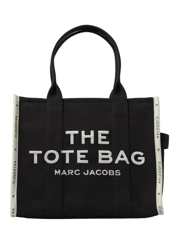 Marc Jacobs The Tote Bag N Canvas With Jacquard Logo - White