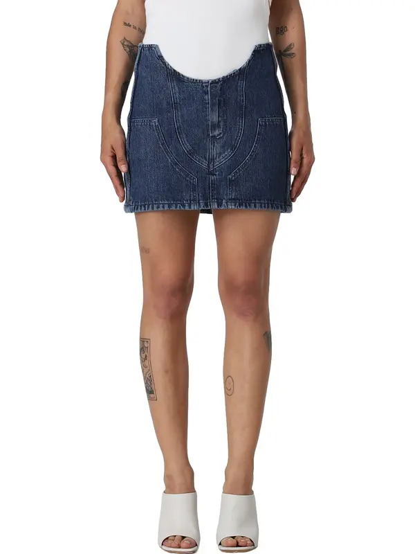 Off-White Denim Mini Skirt - Blue