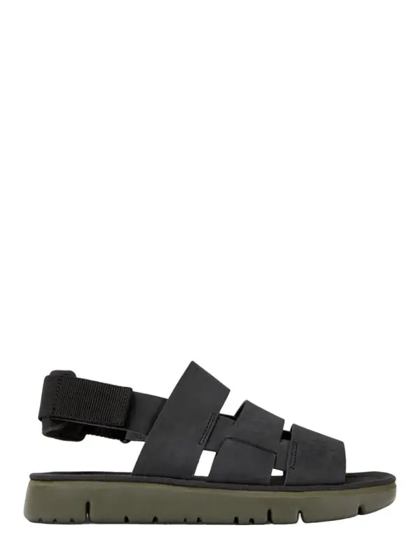 Camper Oruga Leather And Recycled Pet Sandals - Black