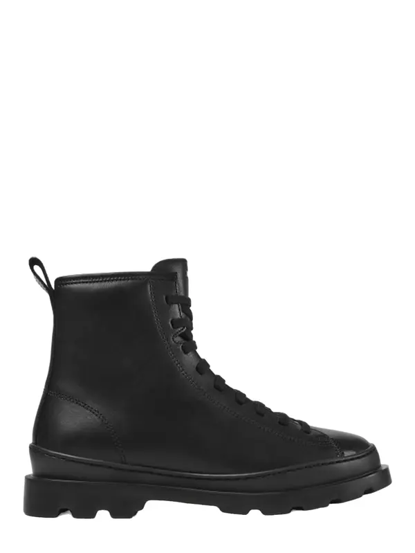 Camper Brutus Calfskin Ankle Boots - Black