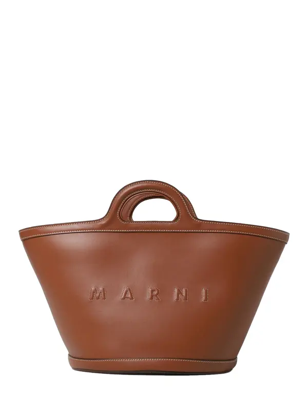 Marni Tropicalia Leather Bag - Brown